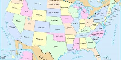 États-unis - carte des états-unis - Cartes des États-unis - les etats ...